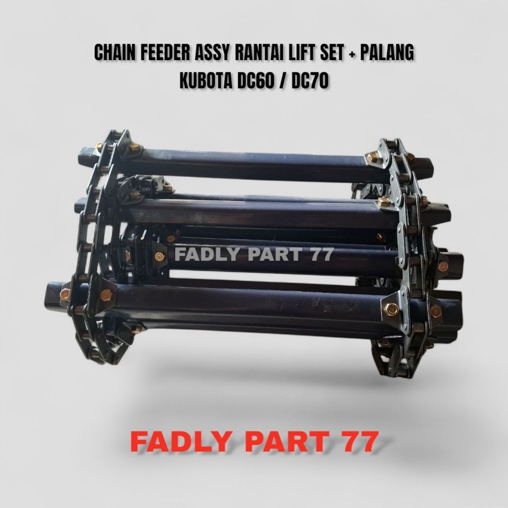 Jual CHAIN FEEDER ASSY / RANTAI LIFT SET + PALANG KUBOTA DC60 / DC70 ...