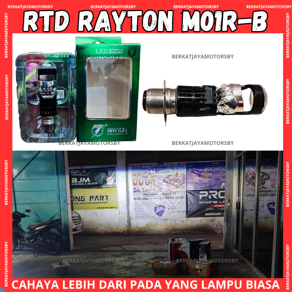 Jual RAYTON RTD LAMPU UTAMA H6 LED MOTOR M01RA DAN M01RB DAN M01RS CAHAYA BILED LAMPU MOTOR ...
