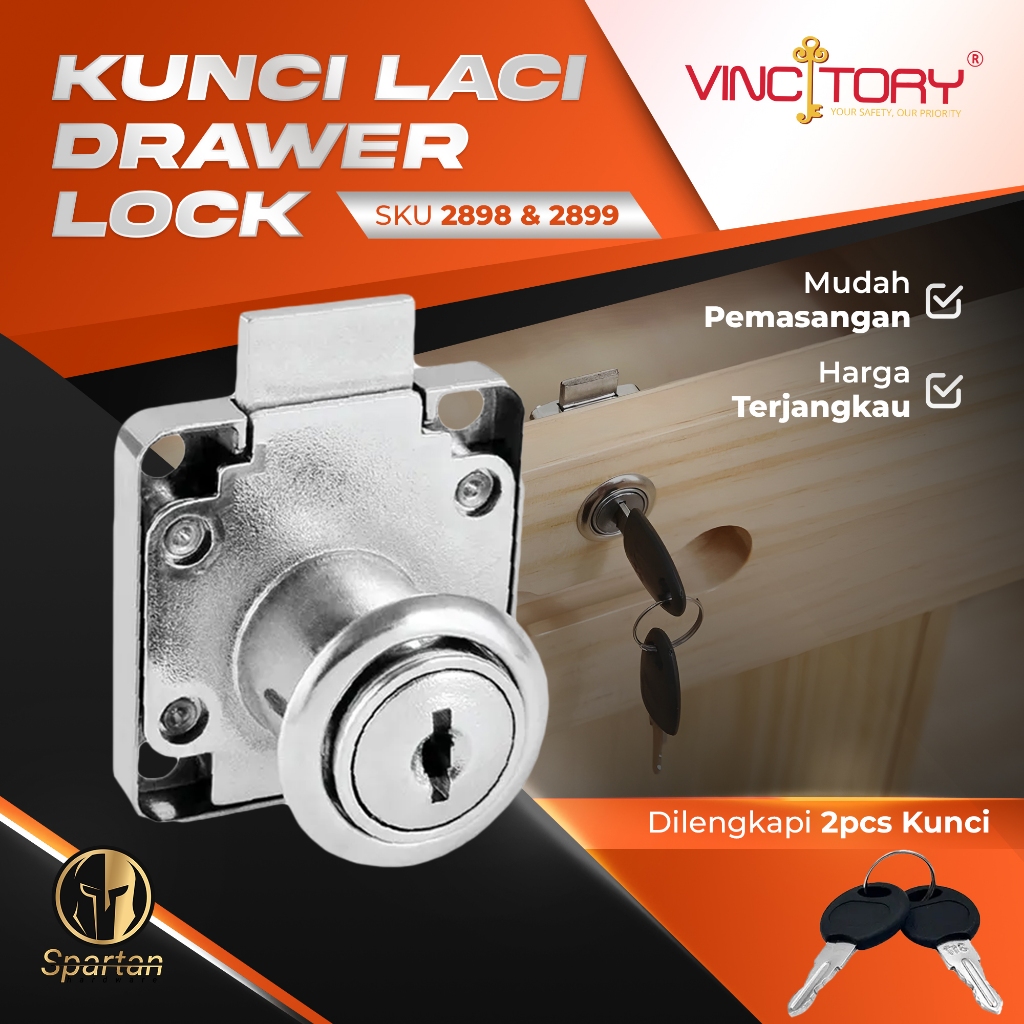 Jual Kunci Laci Lemari Drawer Lock Meja Pintu Kabinet Kerja Kayu 101 ...