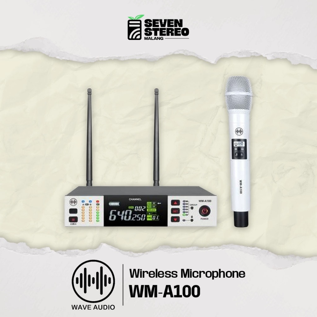 Jual WAVE WM-A100 WM A100 Wireless Mic Microphone Handheld 1 channel ...