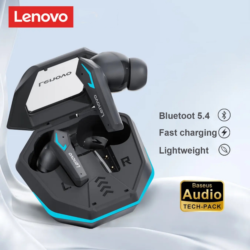 Jual Lenovo TG102 Headset Gaming Bluetooth V5.4 TWS Earphone Earbuds ...