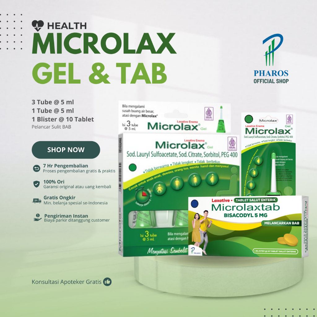 Jual Microlax Gel 1 Tube/ isi 3 Tube - Atasi Sembelit (Susah BAB ...