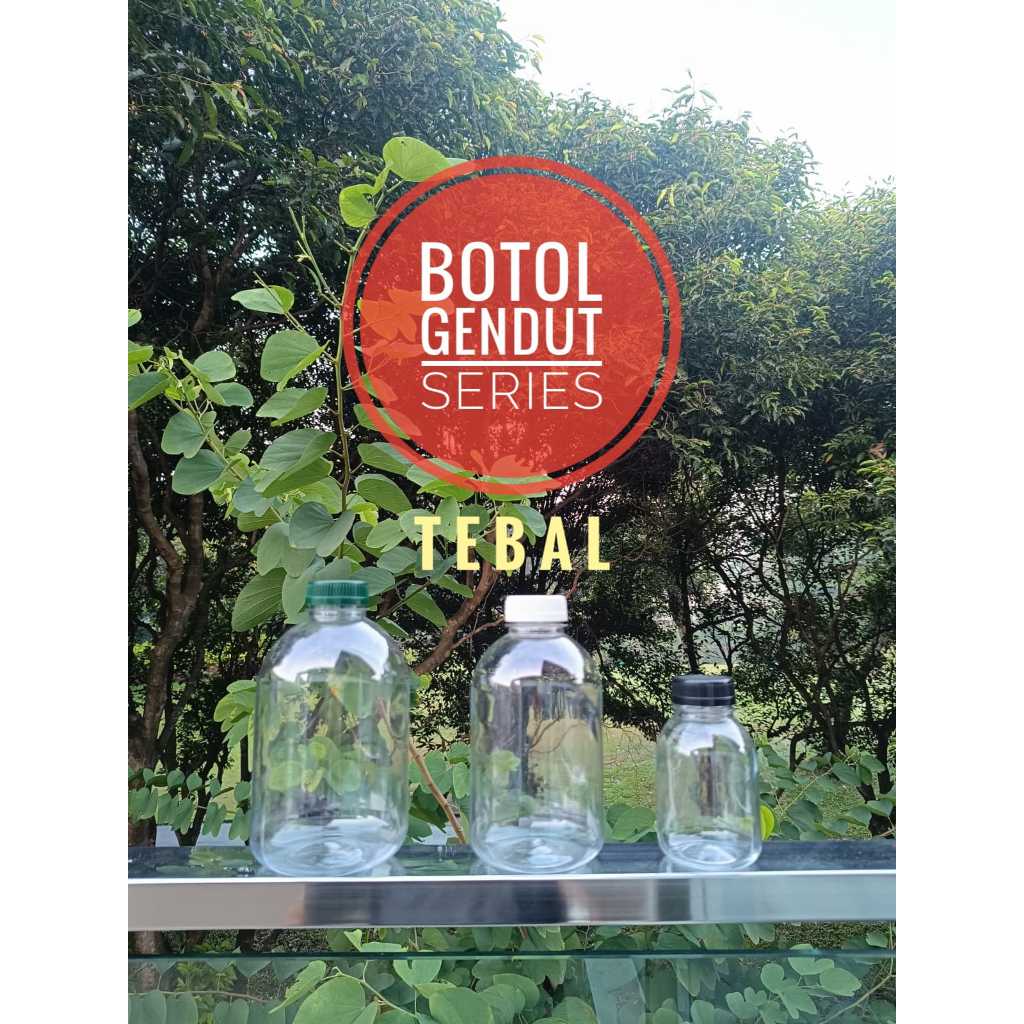Jual Botol Kale Gendut Gemoy Gemuk Pendek Chubby 250 ml 500ml 750 ml 1000 ml / Botol SKLB ...