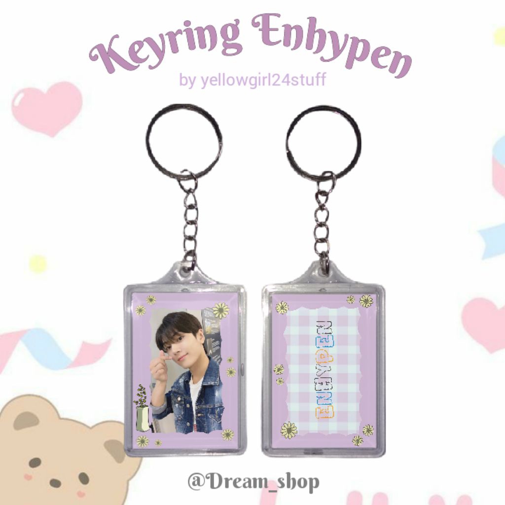 Jual keyring ENHYPEN fanmade by yellowgirl24stuff/gantungan kunci ...