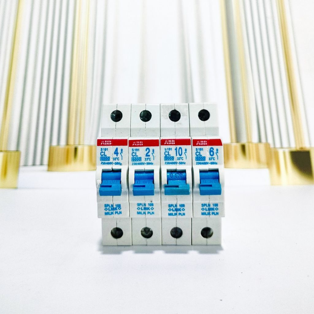 Jual MCB modif PLN ABB s191 MCB Modif PLN 2a 4a 6a 10a 16a 20a 25a 35a 50a MCB modif anti jeglek ...