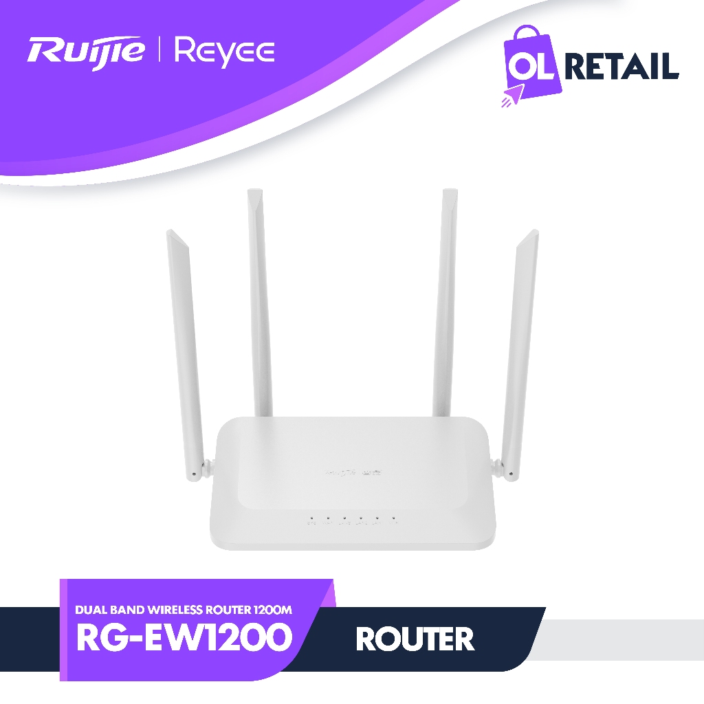 Jual Router Wireless Ruijie Reyee RG-EW1200 1200Mbps Dual Band | Shopee ...