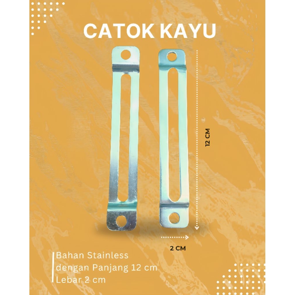 Jual CATOK KAYU SCREEN 1 PASANG UKURAN 12CM | Shopee Indonesia