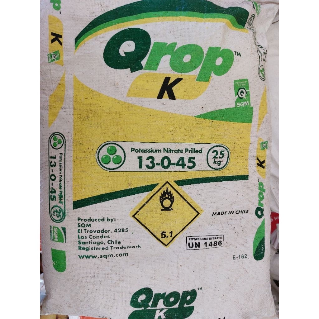 Jual Repack KNO3 Putih QROP - K Pupuk Buah dan Bunga 1 KG dan 2 KG ...