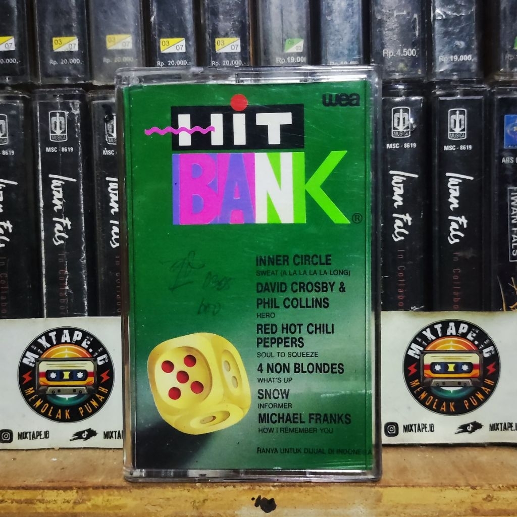 Jual Kaset Pita - Hit Bank 5 - Kompilasi Barat - Inner Circle - David Crosby & Phil Collins ...