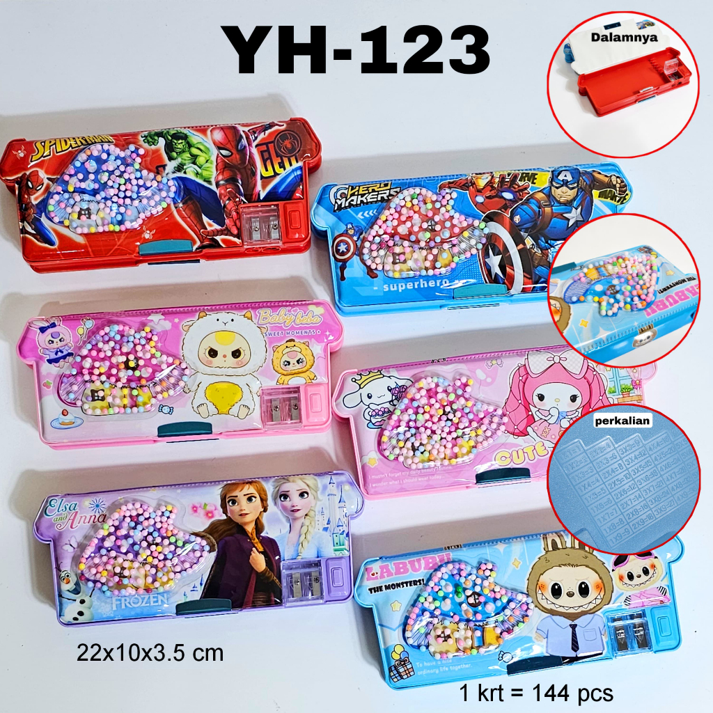 Jual Tempat Kotak Pensil Magnet Serutan 2 Lubang Mainan Bola Styrofoam ...