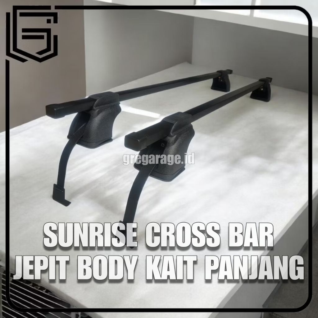 Jual Sunrise Crossbar Jepit Body Kait Panjang Semua Mobil Atap Jumbo ...
