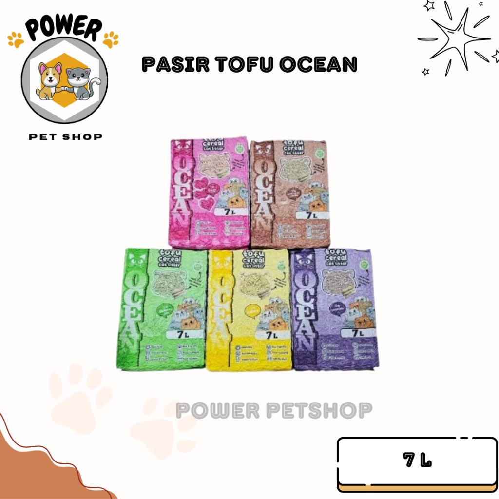 Jual Pasir Kucing - Ocean Tofu Cat Litter 7 Liter All Varian | Shopee ...