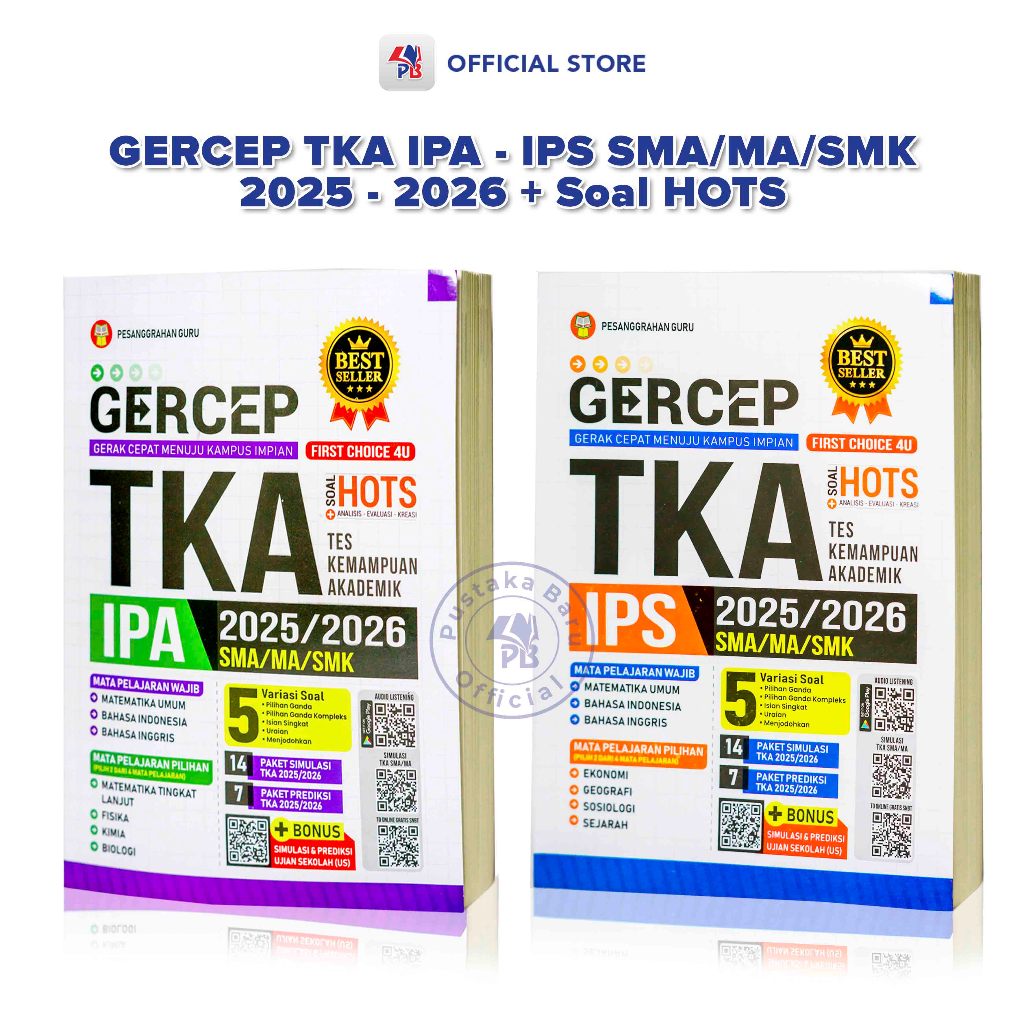 Jual Buku TKA 2025/2026 SMA : Gercep TKA (Tes Kemampuan Akademik) IPA ...