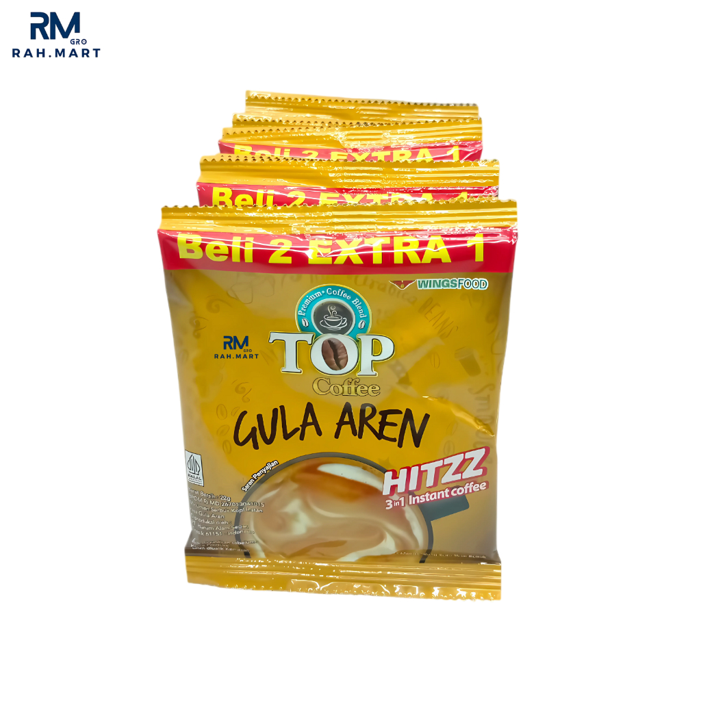Jual Top Coffee Gula Aren Kopi Instan Sachet 22gr (Isi:15) | Shopee ...