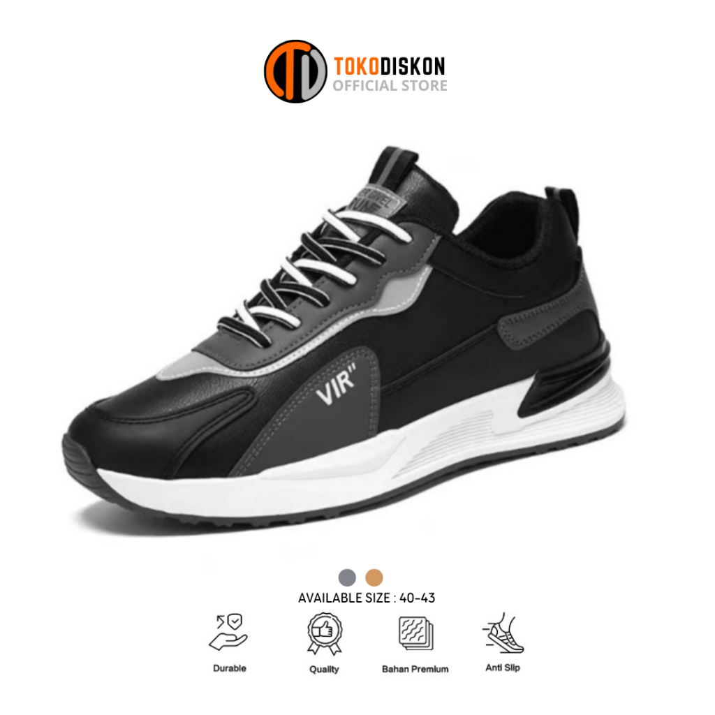 Jual 𝗧𝗢𝗞𝗢𝗗𝗜𝗦𝗞𝗢𝗡 Sepatu Sneakers Lari Pria Model simple keren Sepatu ...