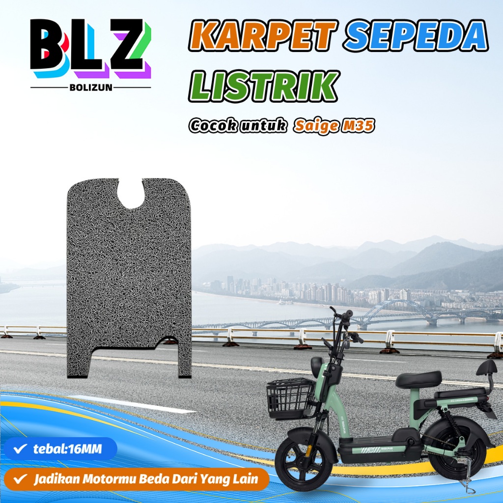 Jual BOLIZUN Karpet PVC Mie Bihun Custom Sepeda Listrik Saige M35 ...
