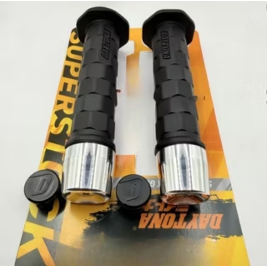 Jual HANDGRIP MOTOR GRIP DAYTONA SS-3 BLACK 5240 PLUS JALU STANG MODEL ...