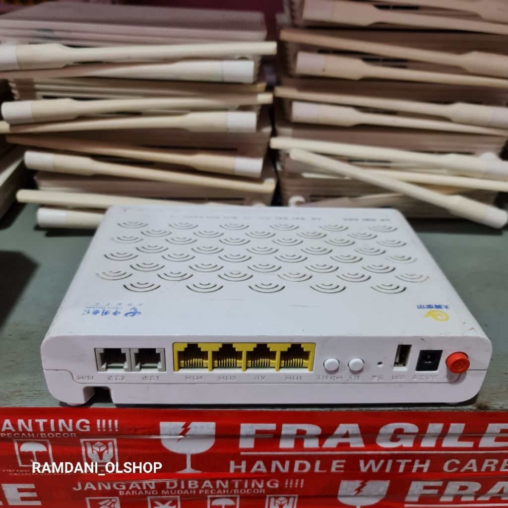 Jual ZTE ZXHN F460 epon onu plus adaptor | Shopee Indonesia