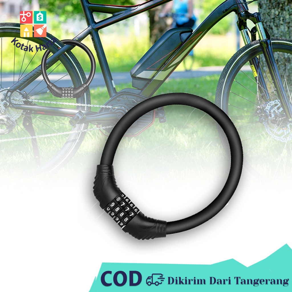 Jual Gembok Sepeda 4 Digit Keamanan Kunci Kata Sandi Sepeda Kata Sandi ...