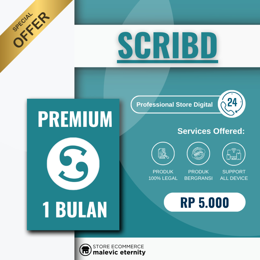 Jual Scribd Premium 2 Bulan Bergaransi (UNLOCKED SEMUA FITUR) | Shopee Indonesia