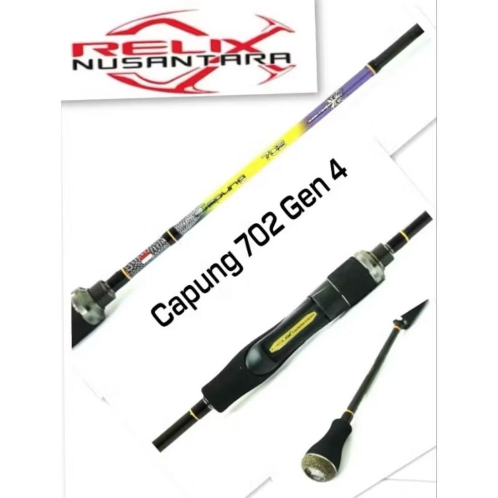 Jual Joran Relix Nusantara Capung 702 2-6 LB Gen 4 / 210 CM / Spinning ...