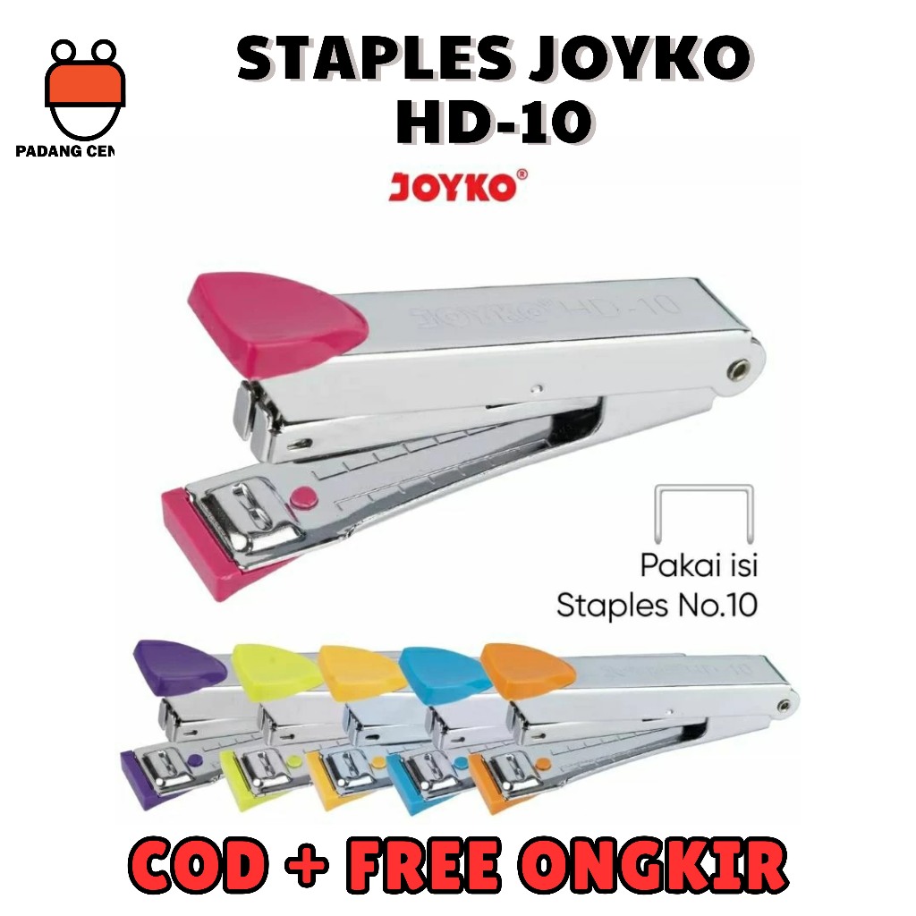 Jual HD10 Stapler Stepler Jepretan Cekrekan Hekmesin Joyko HD-10 CL ( color / warna ) Kecil ...