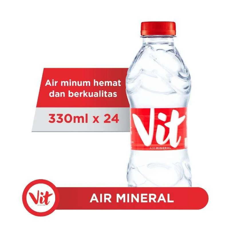 Jual VIT AIR MINERAL 330 ML 1 DUS ISI 24 PCS | Shopee Indonesia