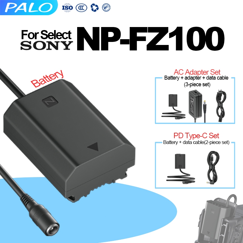 Jual PALO NP-FZ100 NPFZ100 Dummy Battery For Sony NP-FZ100 Kit with Adaptor Power | Shopee Indonesia