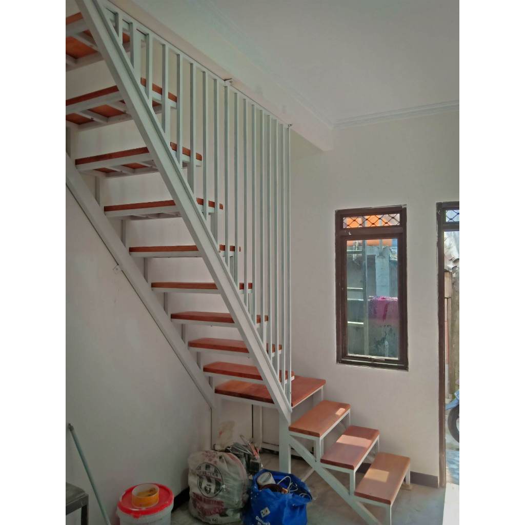 Jual Tangga Rebah Besi Rangka Besi Hollow Galvanis Estetik minimalis ...