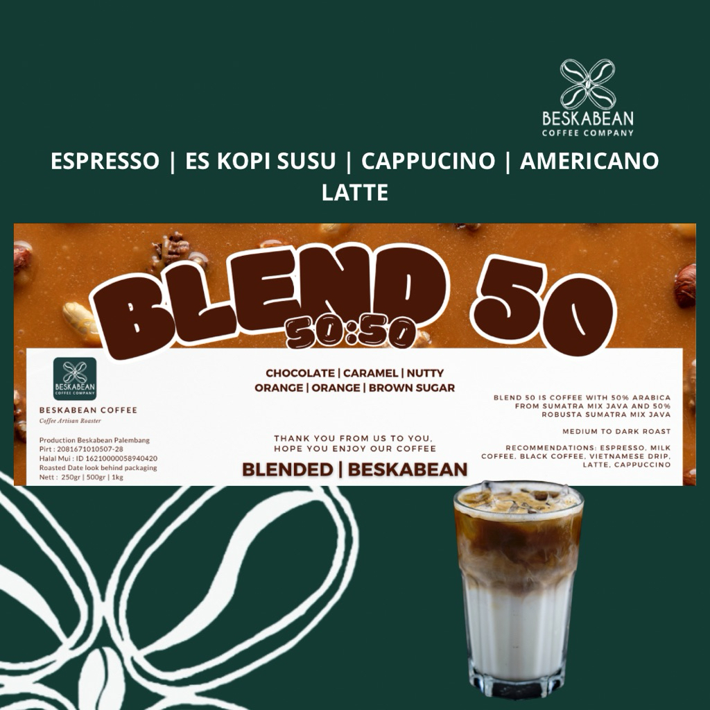 Jual kopi espresso blend 50, 50% arabica 50% robusta | Beskabean ...