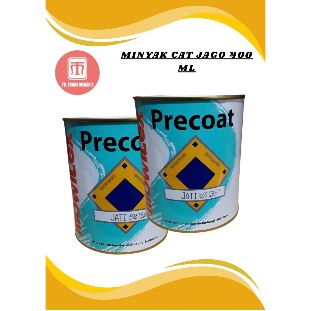 Jual Precoat Wood Filler/Dempul Kayu Plitur Politur MOWILEX Water Based ...
