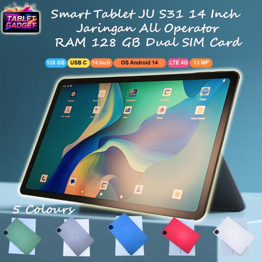 Jual SMART TAB JU S31 TABLET 14 INCH Dual Sim Card 4G LTE | Gaming ...
