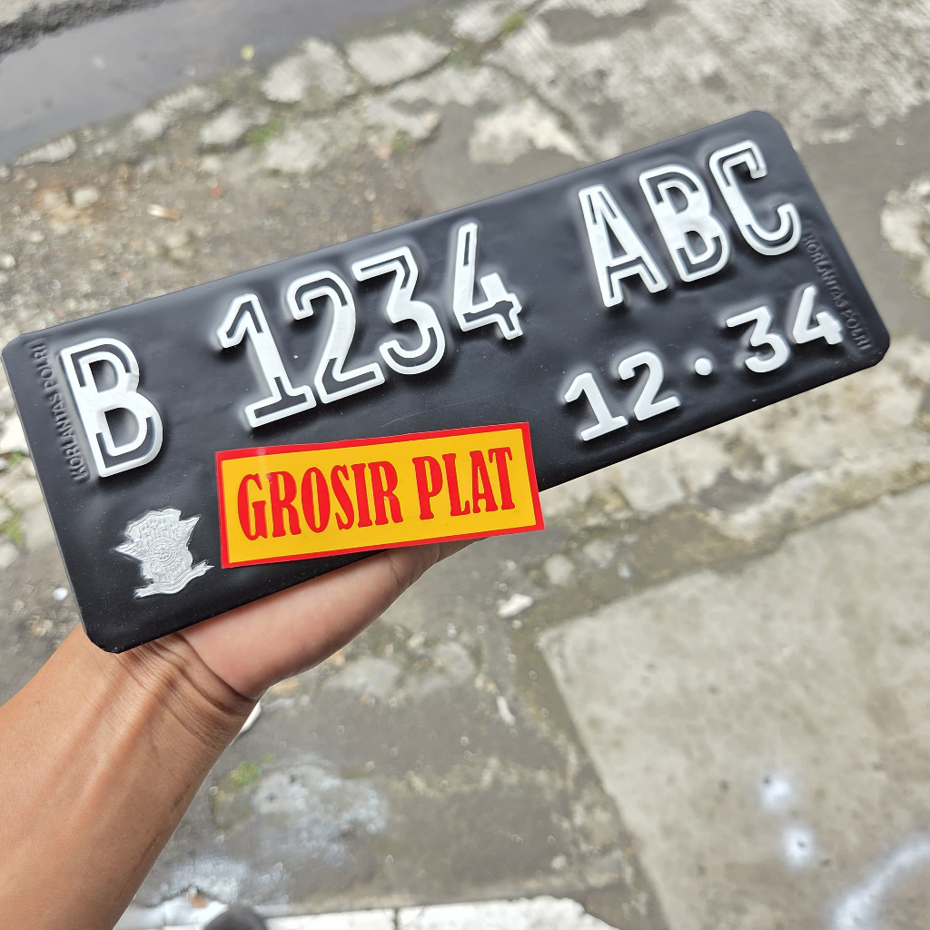 Jual Cetak angka Motor Baut Tanam Hitam Putih Baru Dan Angka Tipis PM20 ...