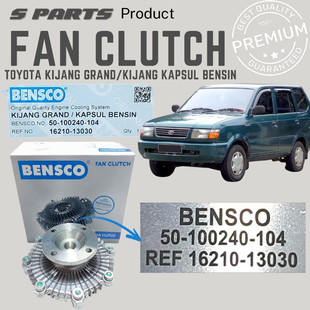 Jual Fan Clutch Visco Fan Toyota Kijang Grand/Kijang Kapsul Bensin ...