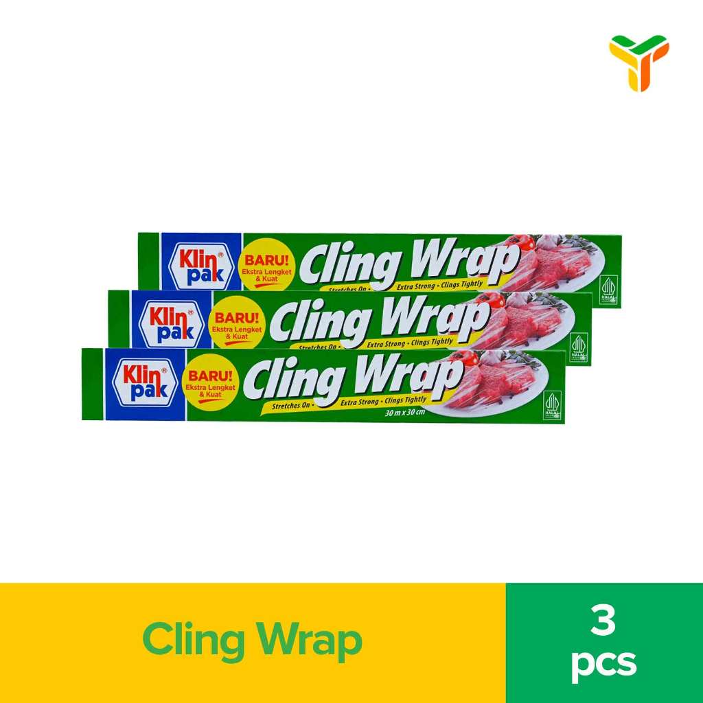Jual 3pcs Klin Pak Clingwrap Box 30X30 | Shopee Indonesia