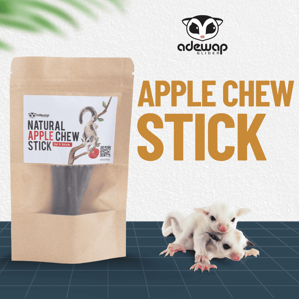 Jual ADEWAP GLIDER Natural Apple Orchard Chew Stick Kayu Apel Gigitan ...