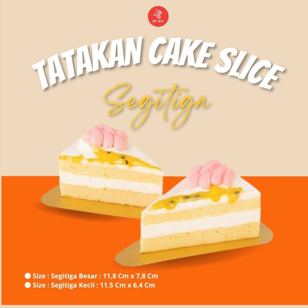 Jual TATAKAN KUE SEGITIGA SLICE GOLD| CAKE MINI SLICE| ALAS KUE CAKE ...