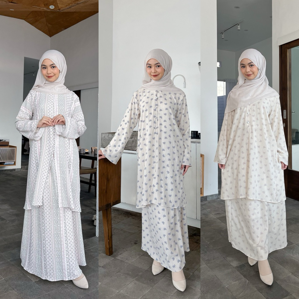 Jual Ameenah one set tunik & rok | small - bigsize | one set abaya ...