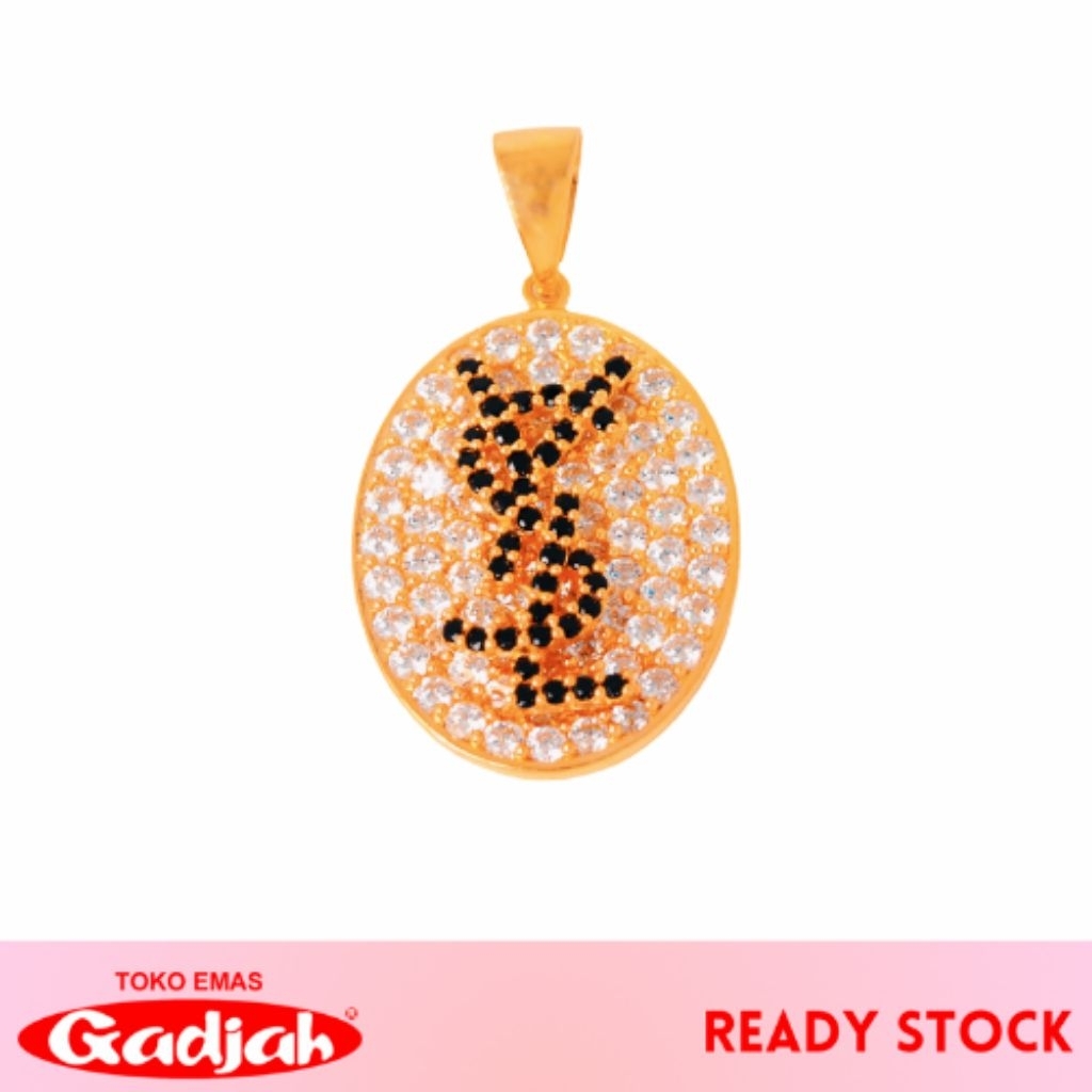 Jual Liontin Emas Livy Oval Full Mata Tabur - Toko Emas Gadjah | Shopee ...