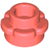 Jual Lego 24866 Plate Round 1 x 1 with Flower Edge (5 Petals) coral ...