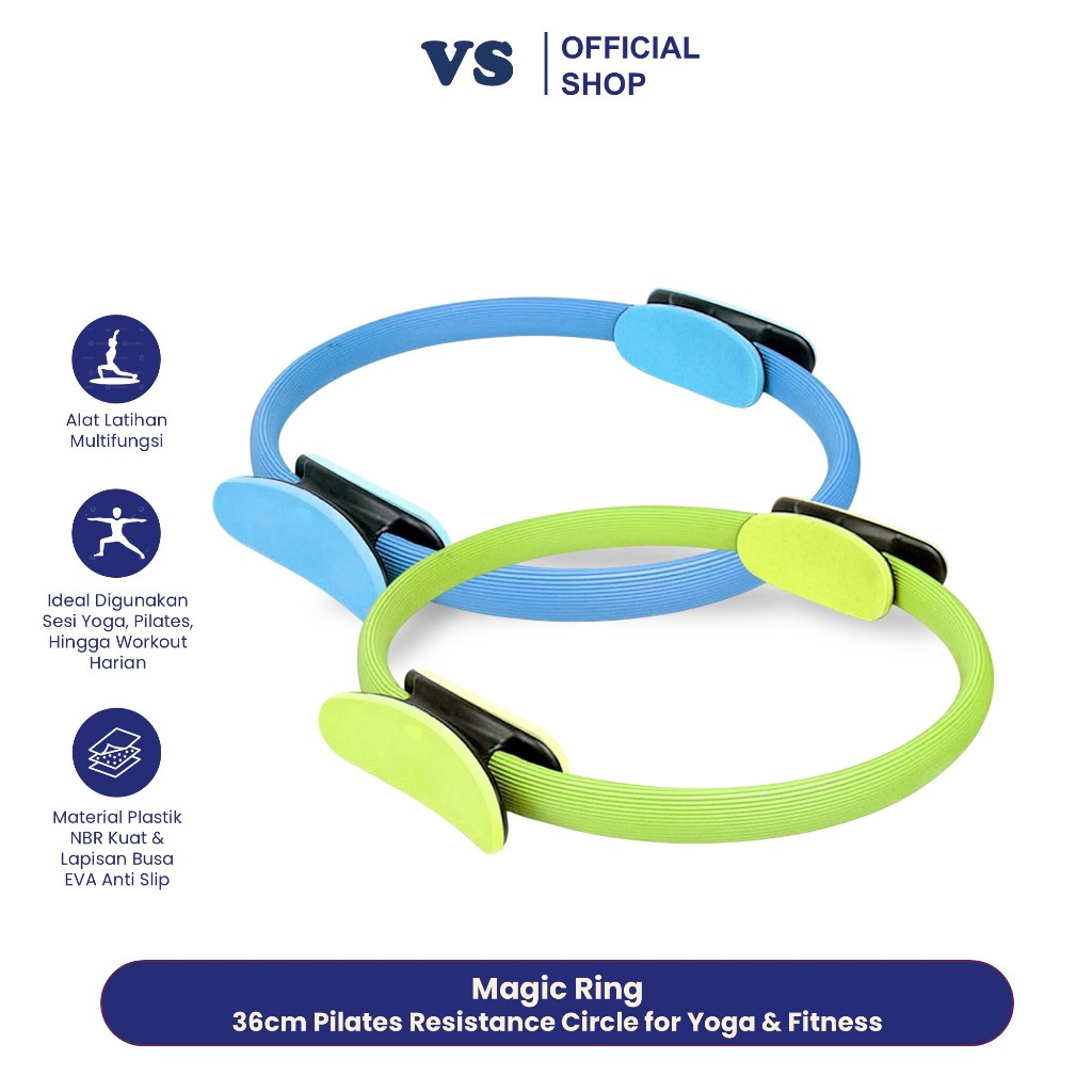 Jual YIWU Magic Ring Pilates Circle Resistance Yoga Fitness Diameter ...