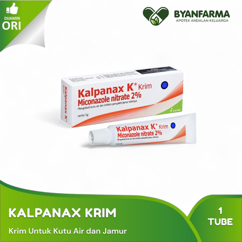 Jual Kalpanax Krim 5 gram - Kalpanak Cream Untuk Infeksi Jamur Kulit ...
