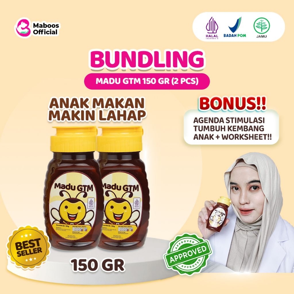 Jual Madu GTM | Multivitamin Penambah Napsu Makan Penggemuk Badan Menaikkan Berat Badan Anak 1 ...