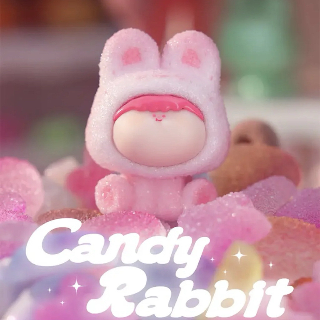 Jual [SELECTED] AMLLS Candy Rabbit Series Mini Beans Figures Kacang ...