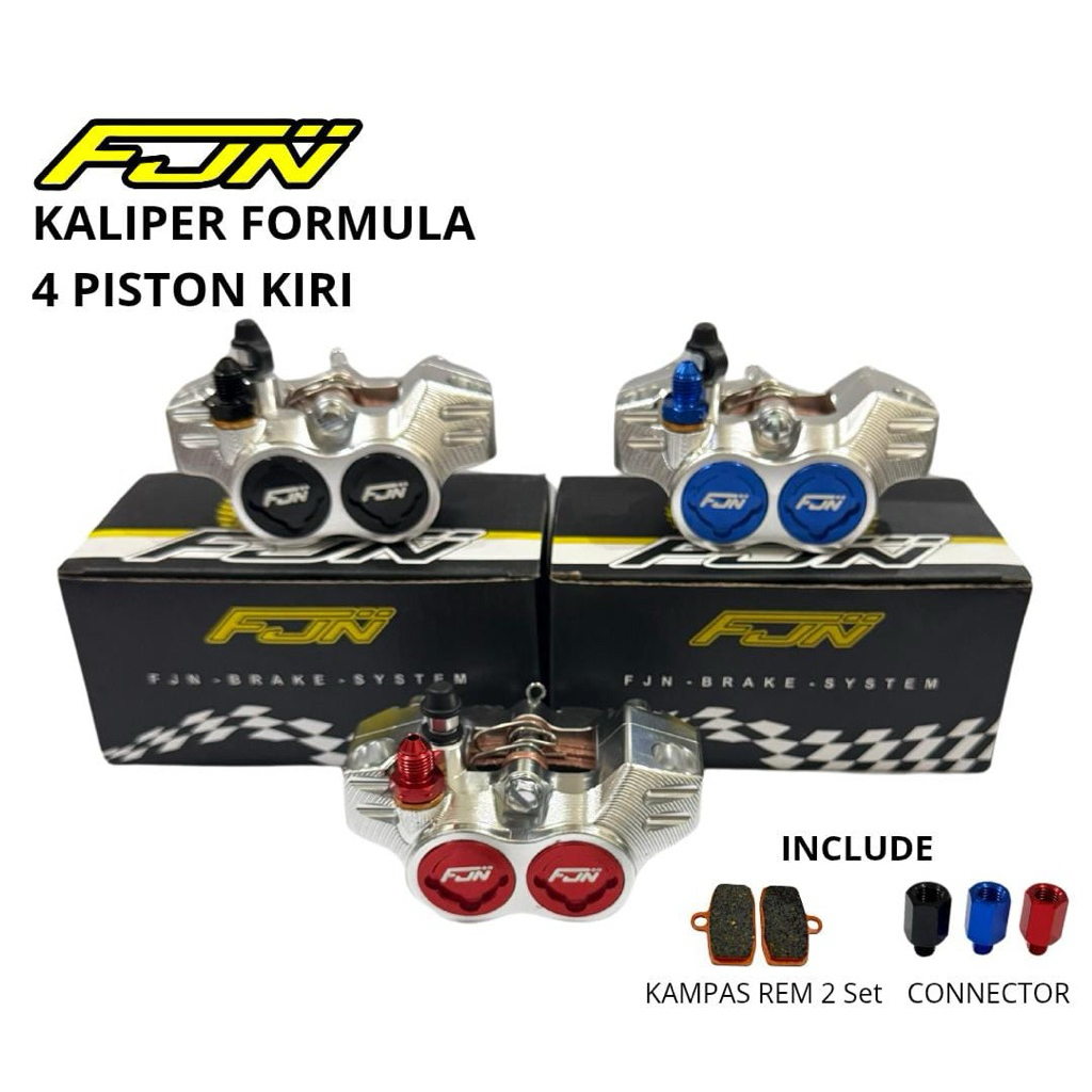 Jual KALIPER SWITS FJN FORMULA COIN 4 Piston KIRI dan KANAN Full ...