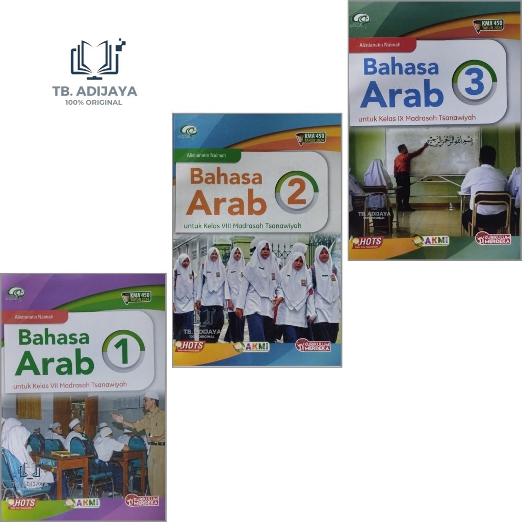 Jual Bahasa Arab MTs Kelas 7 8 9 VII VIII IX Kurikulum Merdeka HOTS Aqila Tiga Serangkai ...