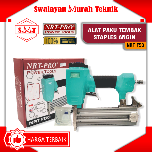 Jual NRT PRO F50 AIR NAILER 5cm Alat Tembak Paku Angin 50mm Kapasitas 100 Paku With Safety Lock ...