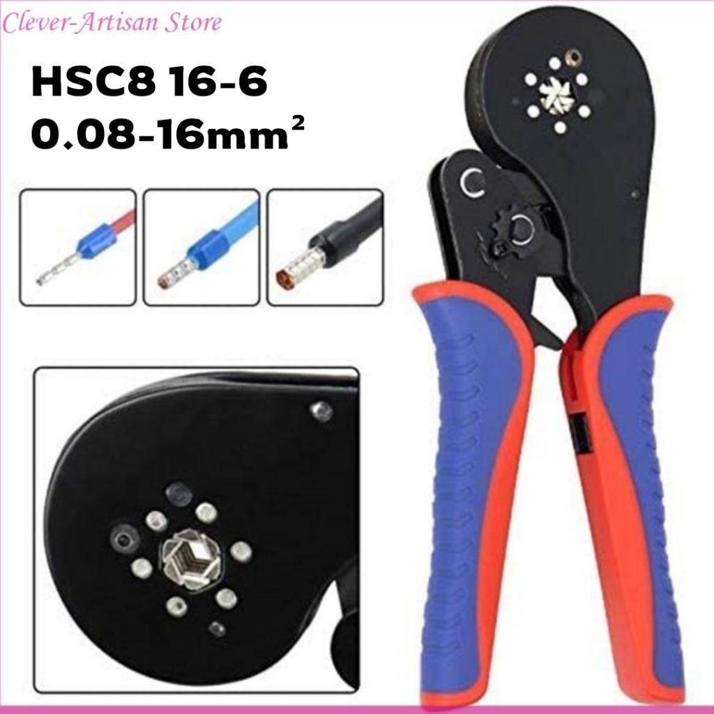 Jual Tang Crimp Pres Skun Wire Ferrules Tubular Crimping Tool Self ...