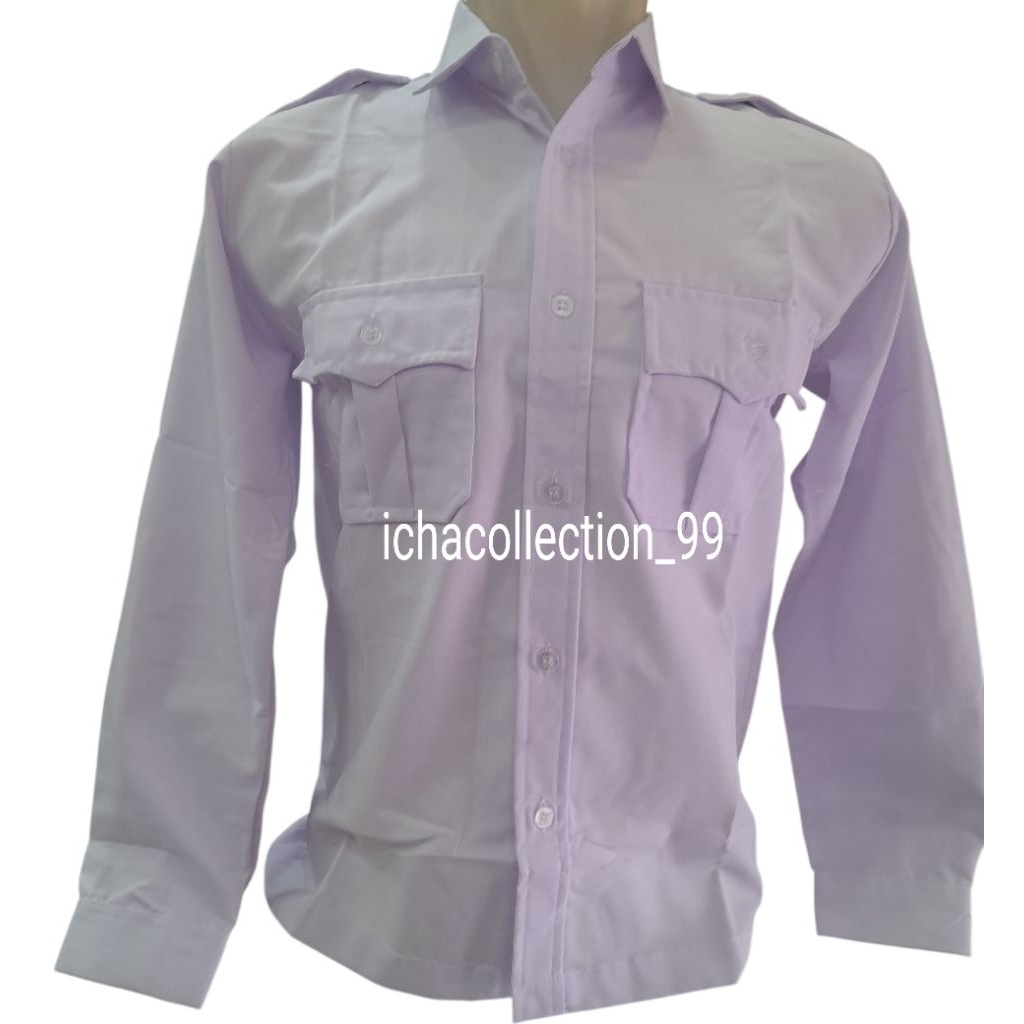 Jual BAJU kerja putih PDH PDL PNS seragam PASKIB,PMR lengan panjang ...