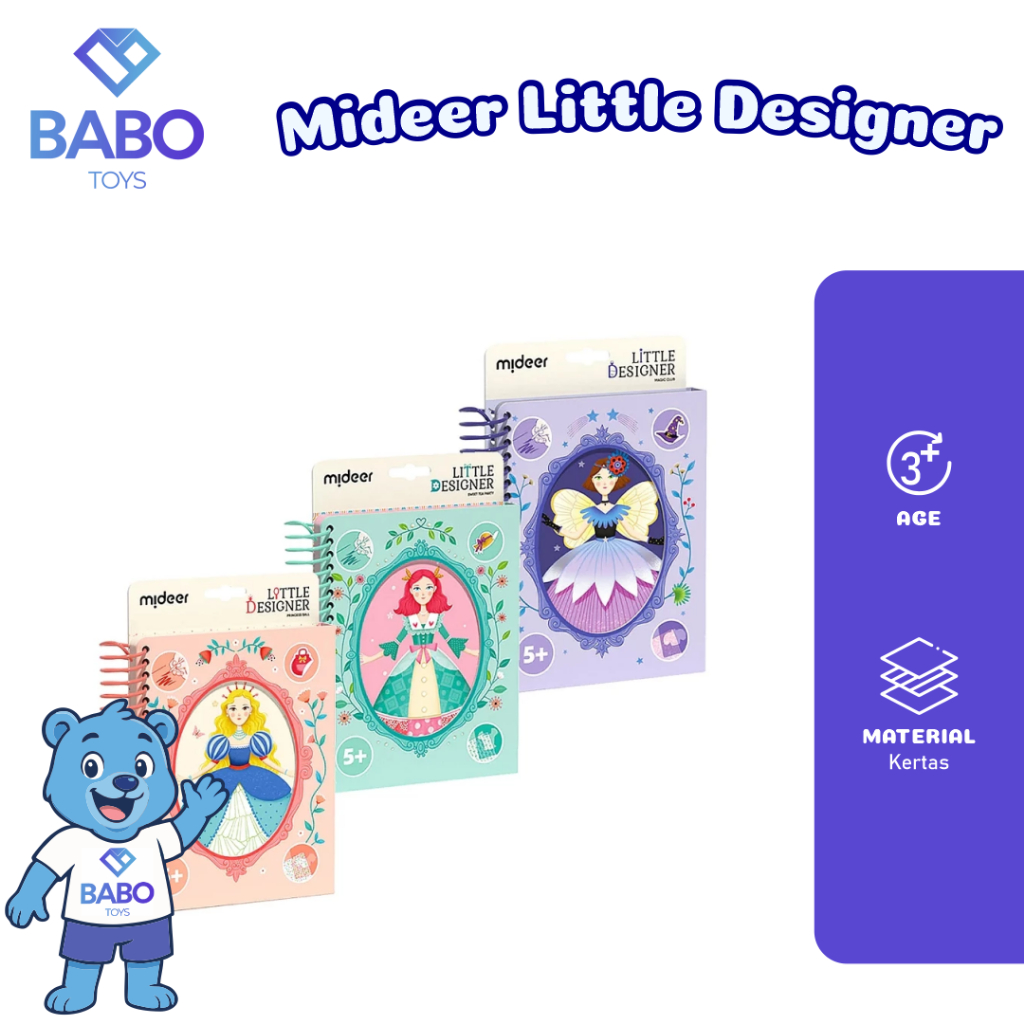 Jual Mideer Little Designer Mainan Perancang Busana Buku Edukasi Anak ...